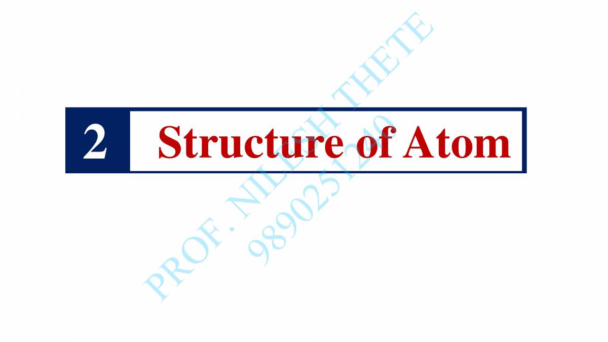 Notes On Atom For Class 11th And 12th - Notes - LearnPick India