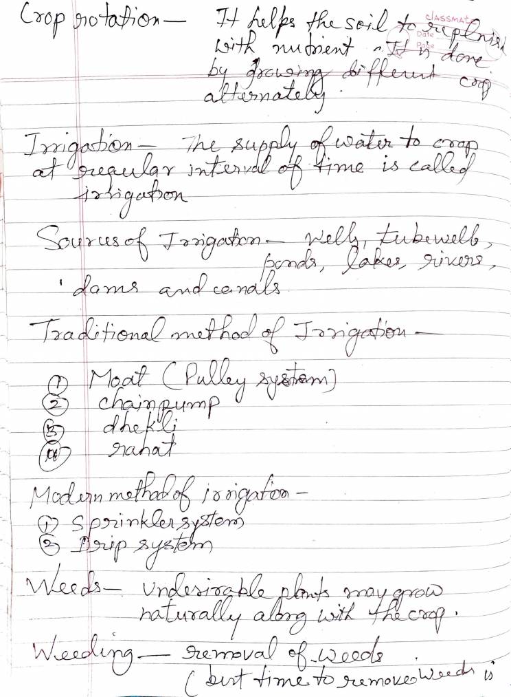 Notes On Crop - Notes - LearnPick India