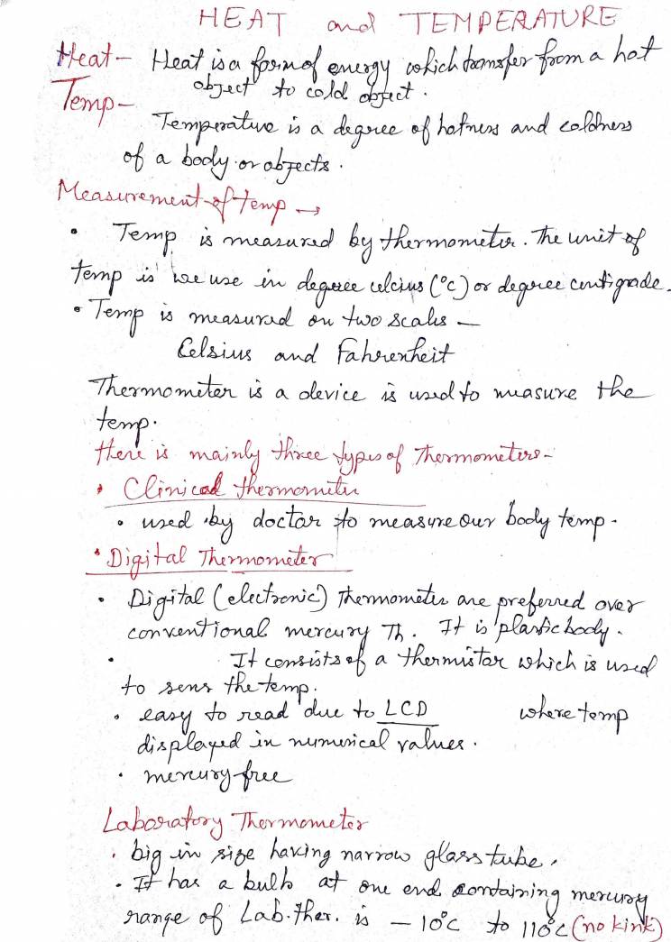 Study Notes for Science - Download Free Study Notes - LearnPick