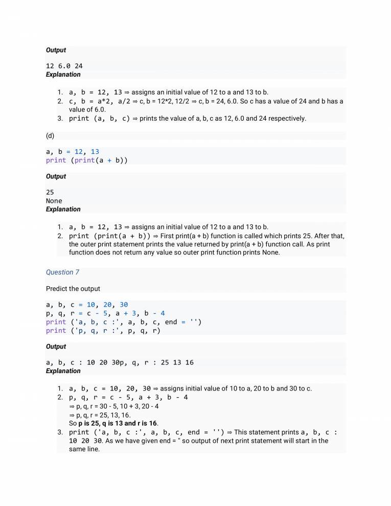 Note On Python Fundamentals - Notes - LearnPick India