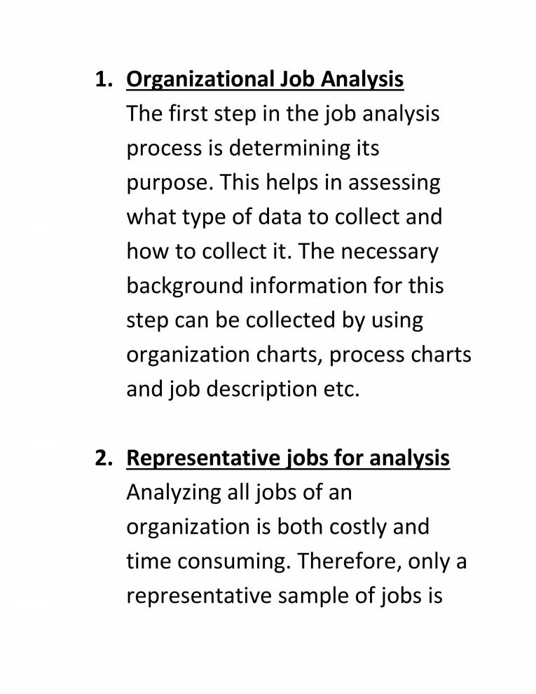 Note On Job Analysis - Notes - LearnPick India
