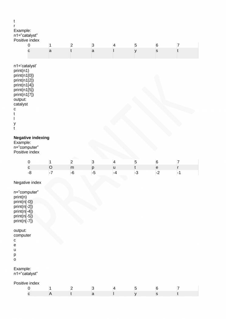 Notes On String In Python Part 1 - Notes - LearnPick India