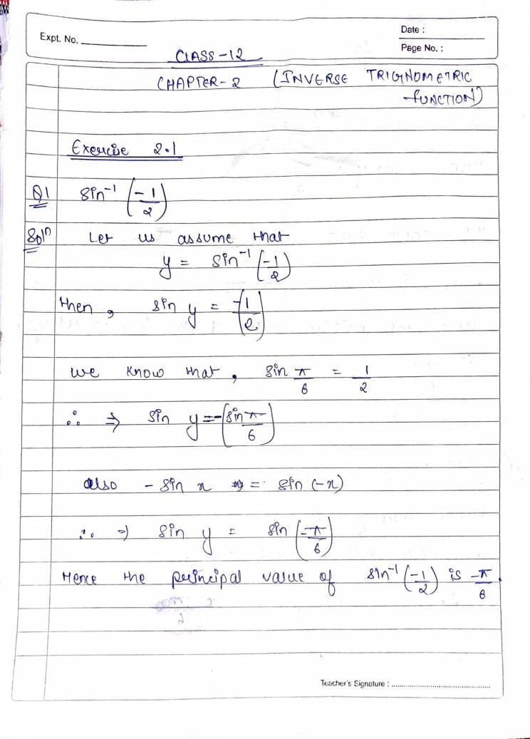 Note On Mathematics - Notes - LearnPick India