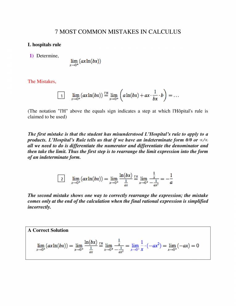 Calculus - Notes - LearnPick India