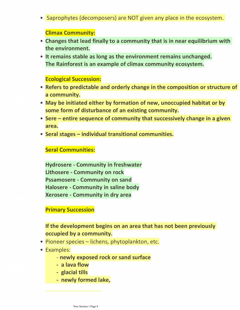 Note On Ecosystem - Notes - LearnPick India