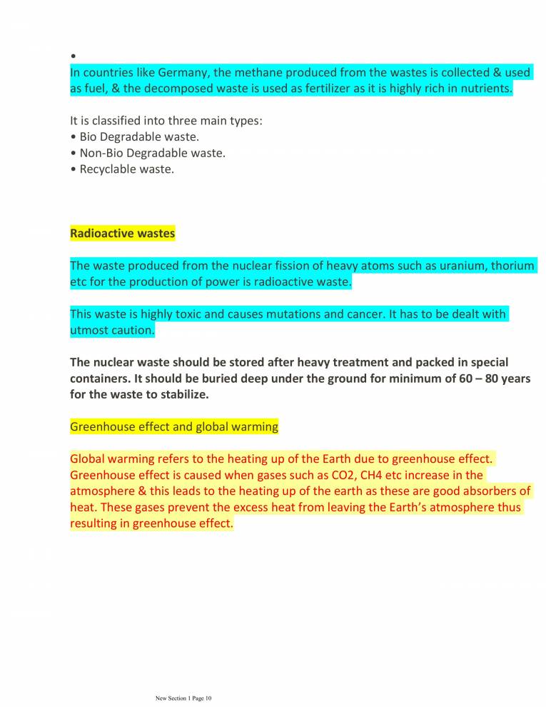 Environmental Issues - Notes - LearnPick India