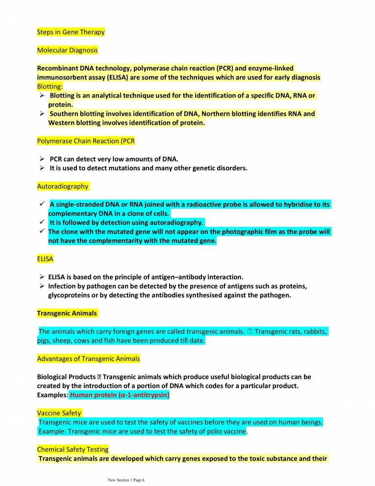 BIOTECHNOLOGY AND ITS APPLICATIONS - Notes - LearnPick India