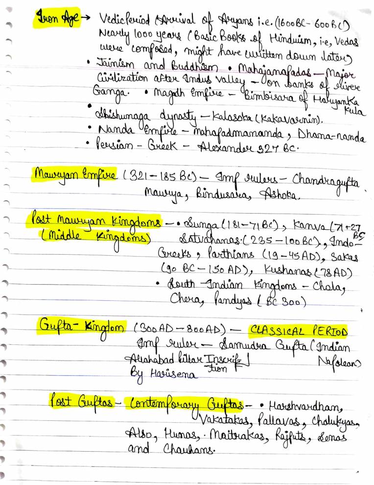 Time Track Of History Note - Notes - LearnPick India