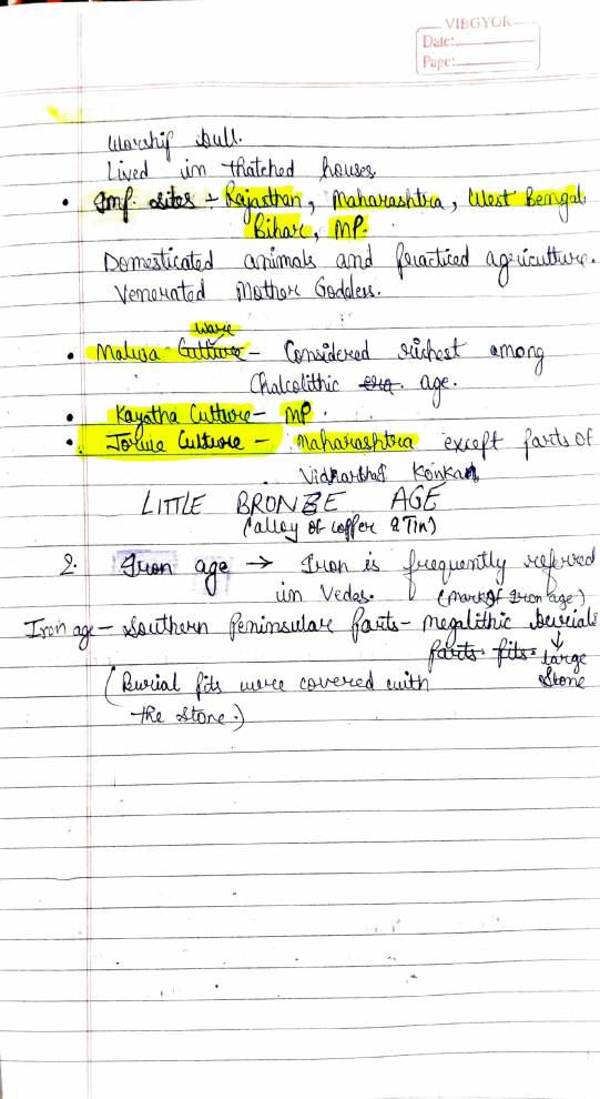 Notes On Prehistoric Period - Notes - LearnPick India