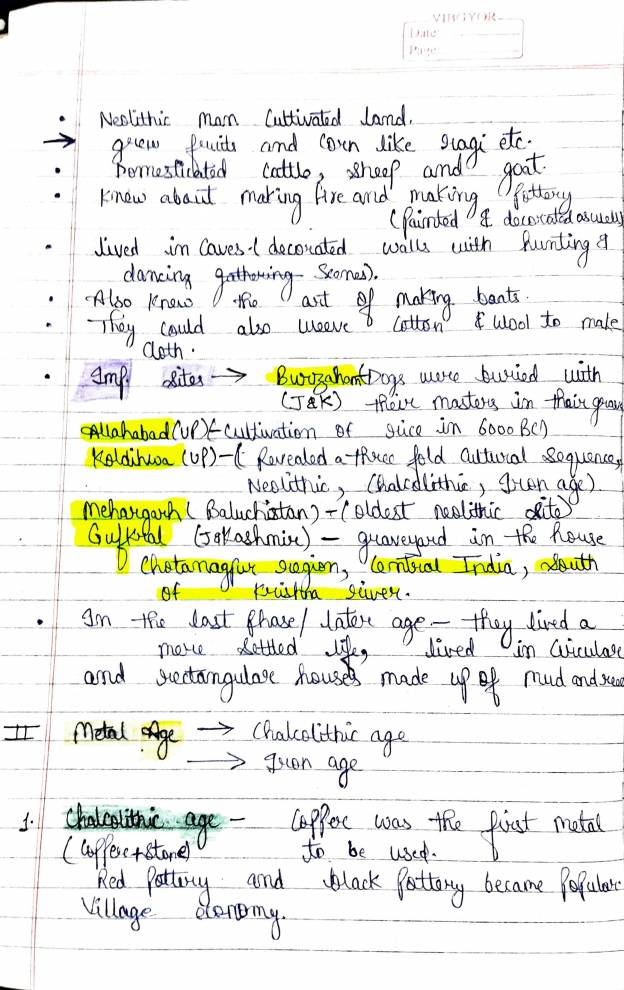 Notes On Prehistoric Period - Notes - LearnPick India