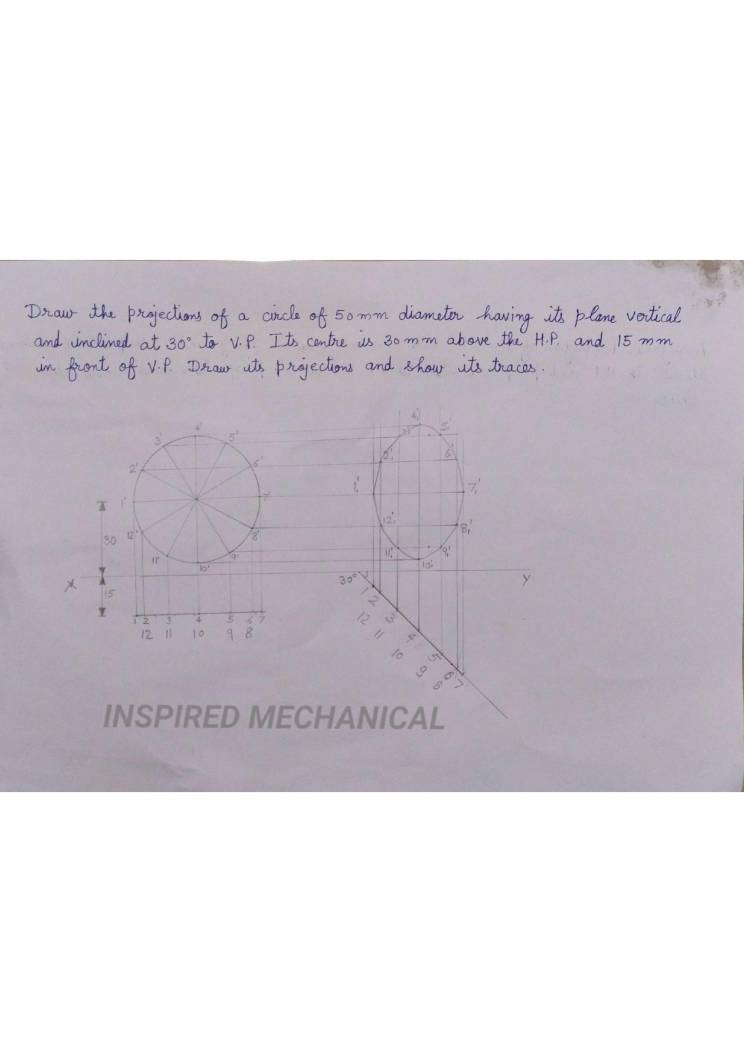 Projection Of Planes Numerical Problems - Notes - LearnPick India