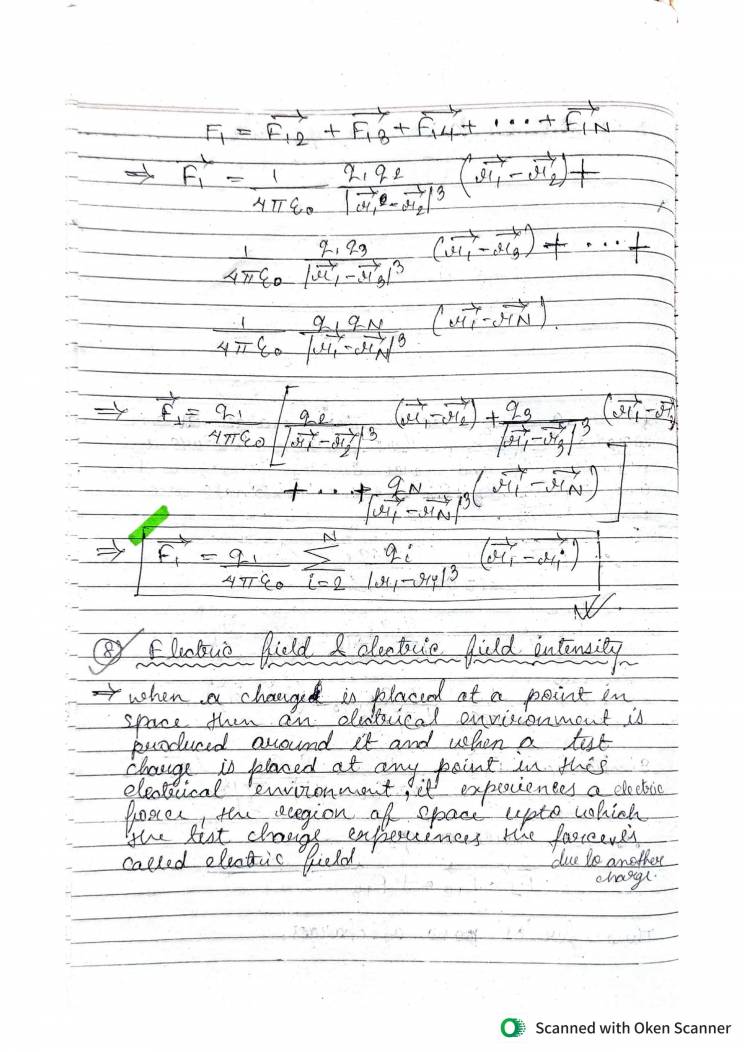 Physics Class 12 Chapter 1 - Notes - LearnPick India