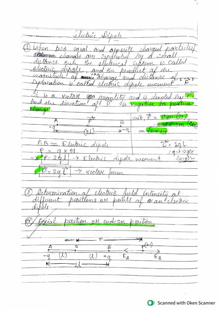 Physics Class 12 Chapter 1 - Notes - LearnPick India