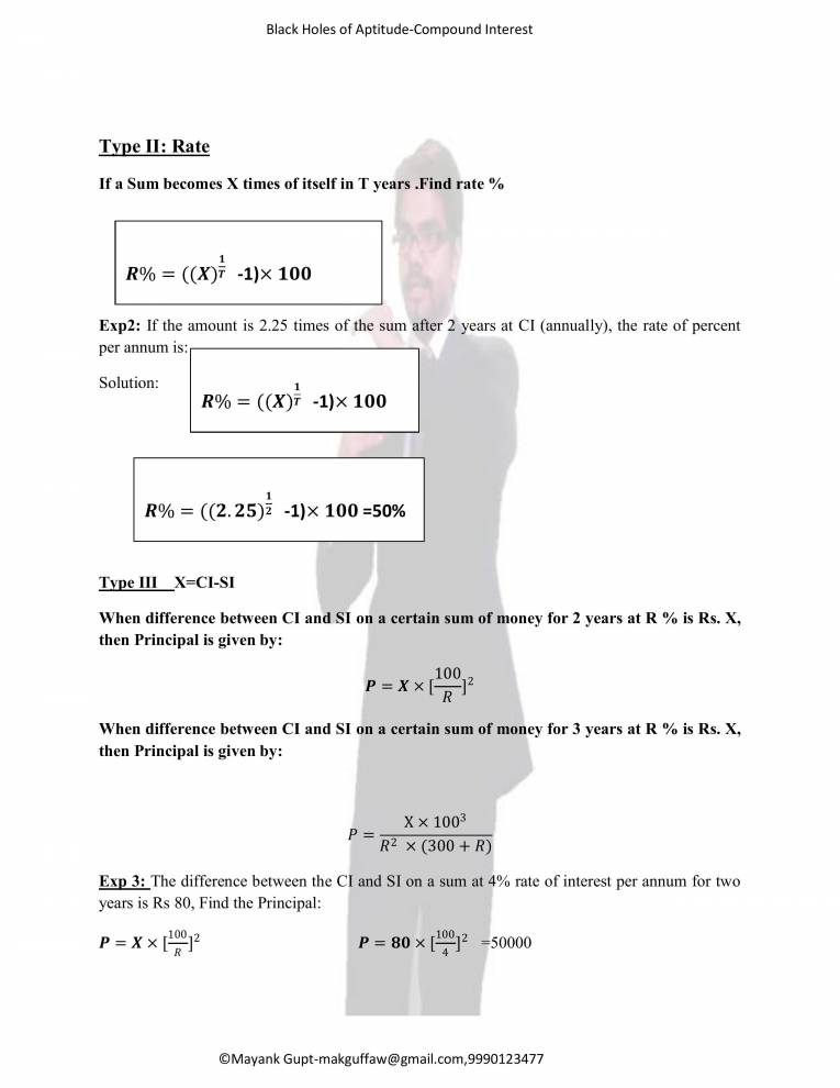Compound Interest - Notes - LearnPick India