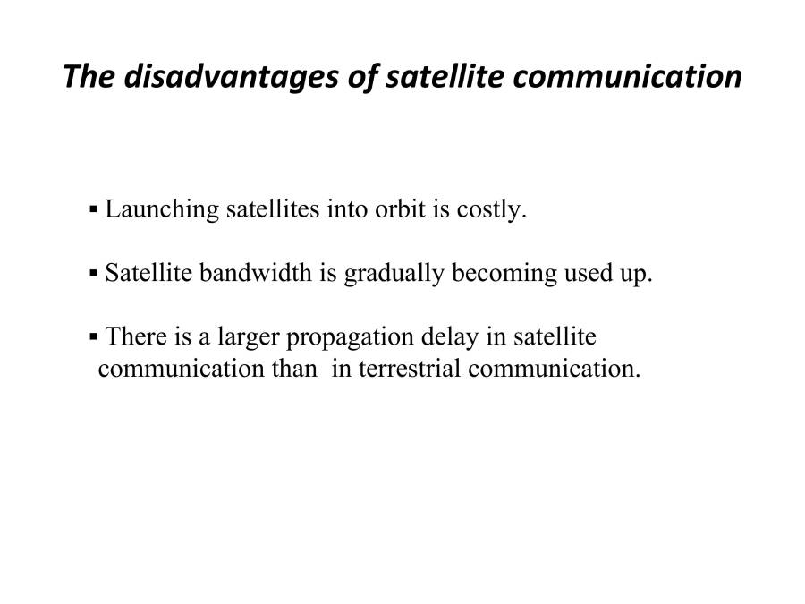 Note On Satellite Communication - Notes - LearnPick India