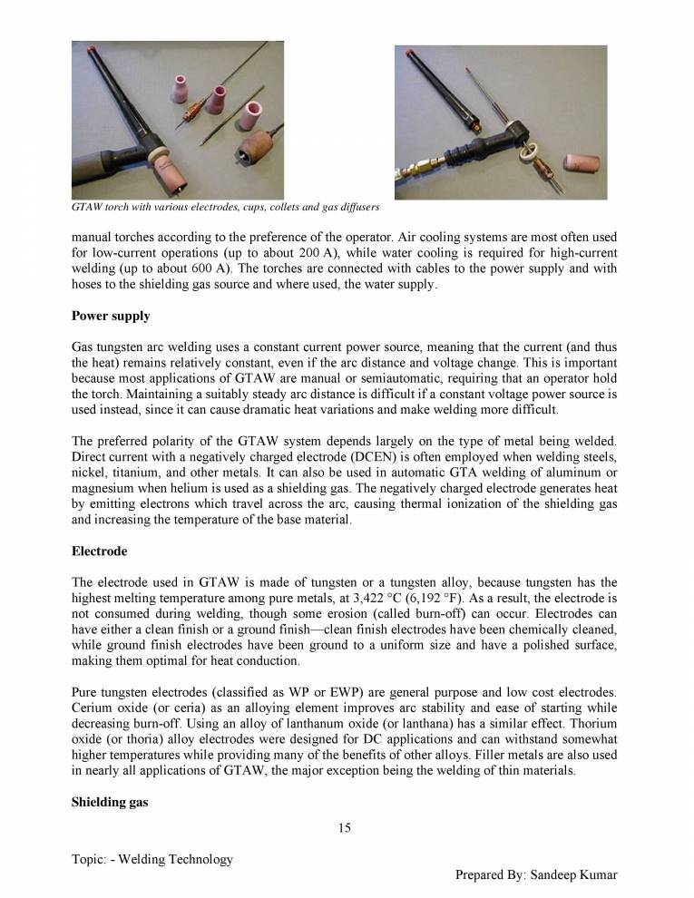 Welding Technology - Notes - LearnPick India