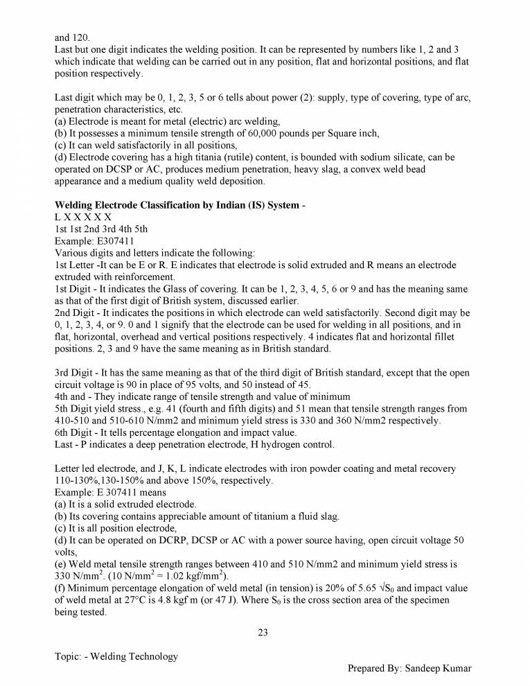 Welding Technology - Notes - LearnPick India