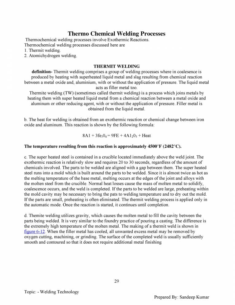 Welding Technology - Notes - LearnPick India