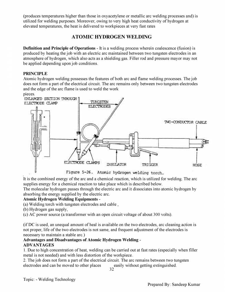 Welding Technology - Notes - LearnPick India
