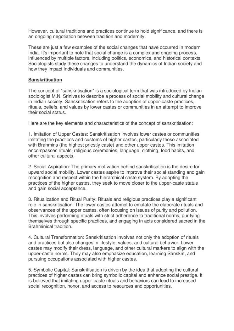 Social Change - Notes - LearnPick India