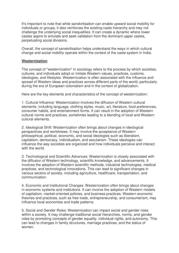 Social Change - Notes - LearnPick India