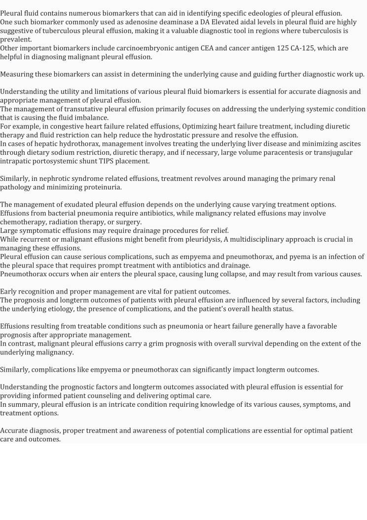 Pleural Effusion Transudative, Exudative - Notes - LearnPick India
