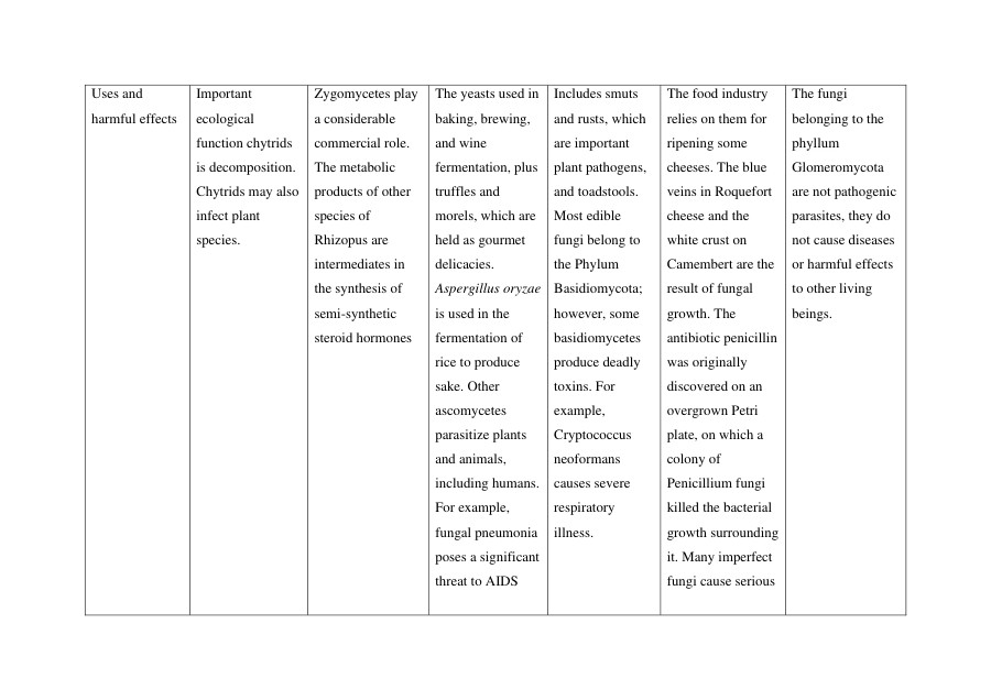 Classes of Fungi - Notes - LearnPick India