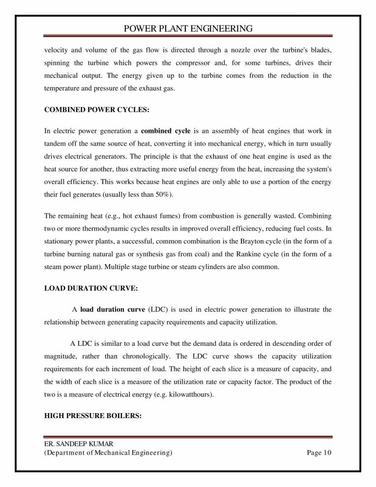 Power Plant Engineering - Notes - LearnPick India
