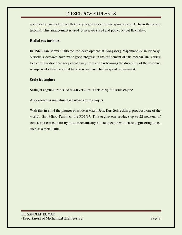 Diesel Power Plants - Notes - LearnPick India