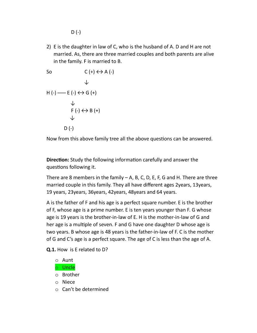 Questions on Reasoning - Notes - LearnPick India