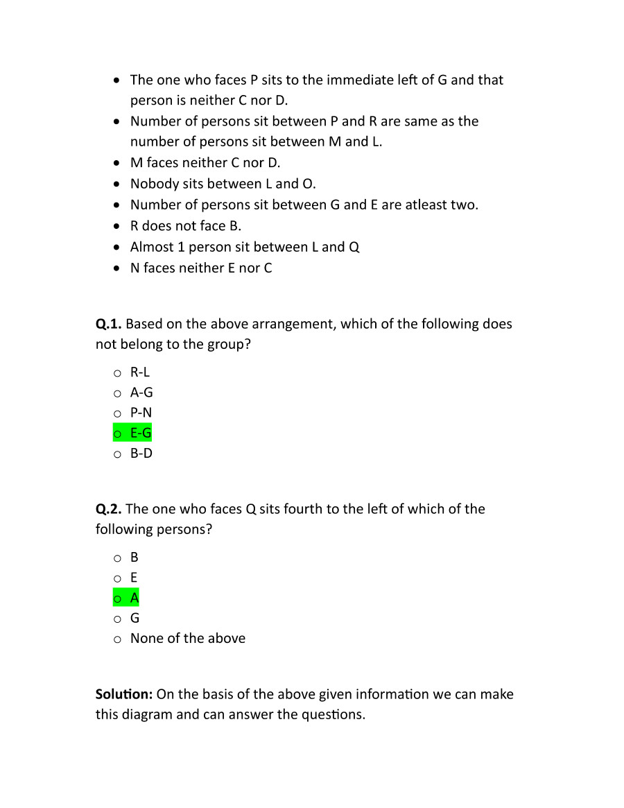 Questions on Reasoning - Notes - LearnPick India