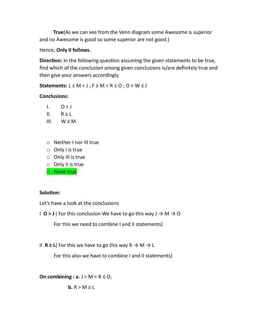 Questions on Reasoning - Notes - LearnPick India
