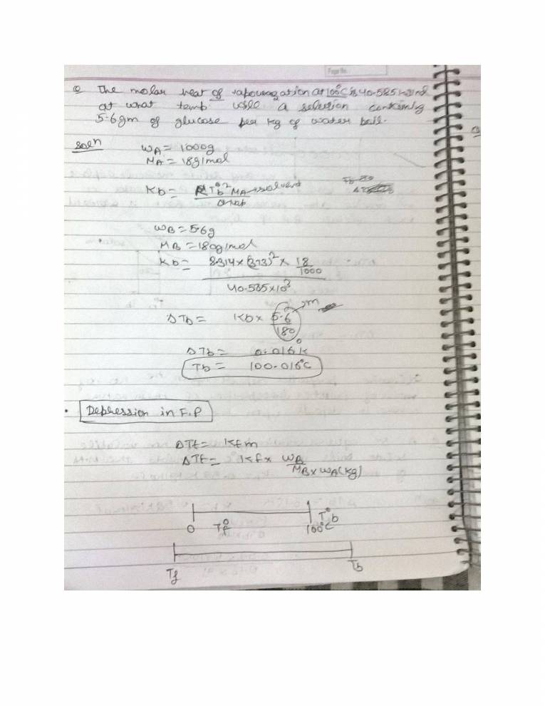 Numericals On Colligative Properties - Notes - LearnPick India