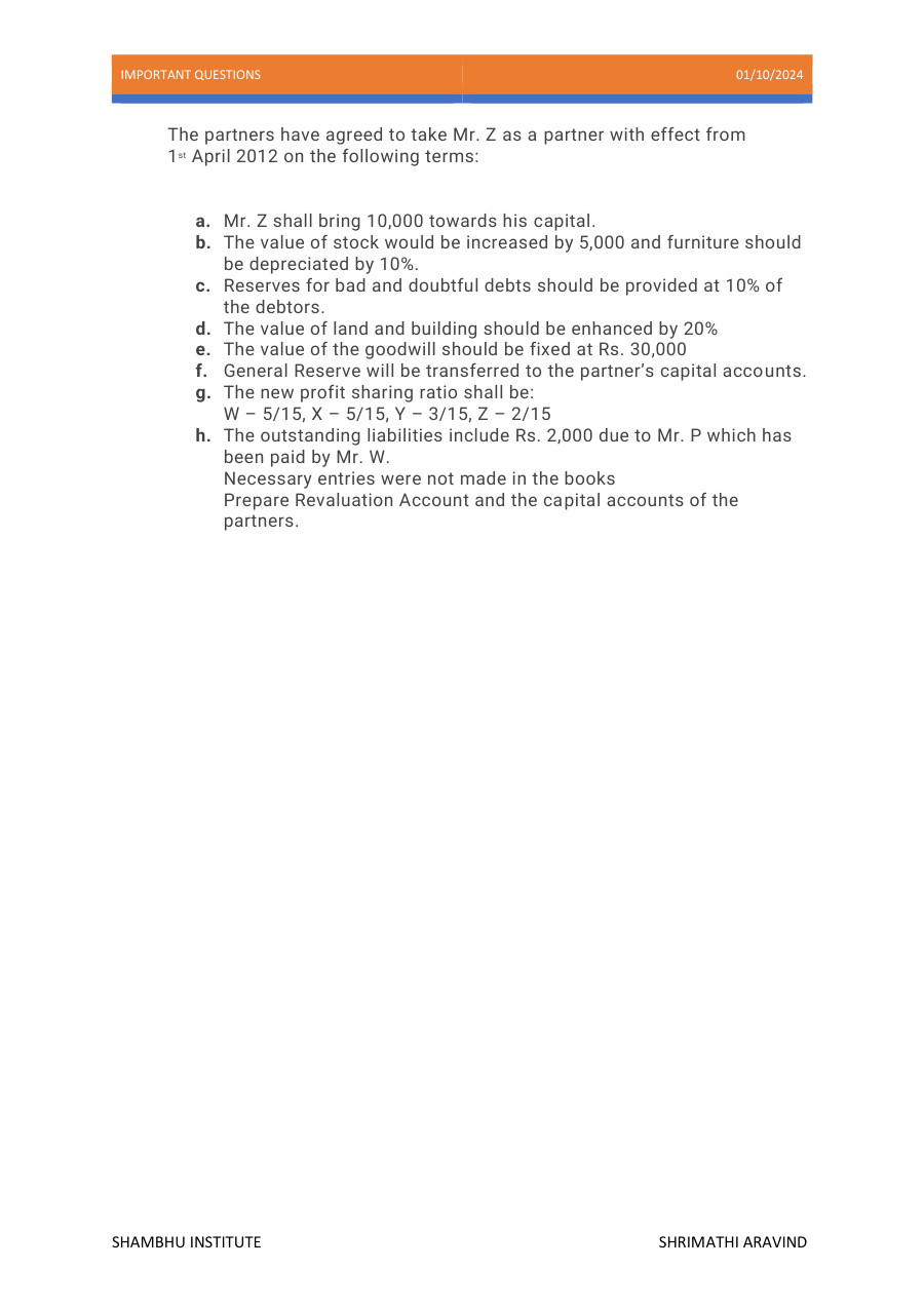 Important Questions Chapterwise - Notes - LearnPick India