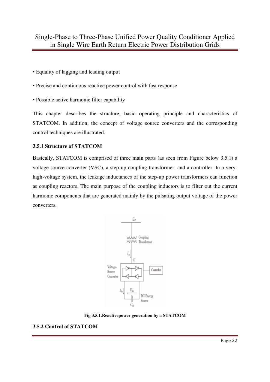 Signle phase to three phase unified power quality conditioner - Notes ...