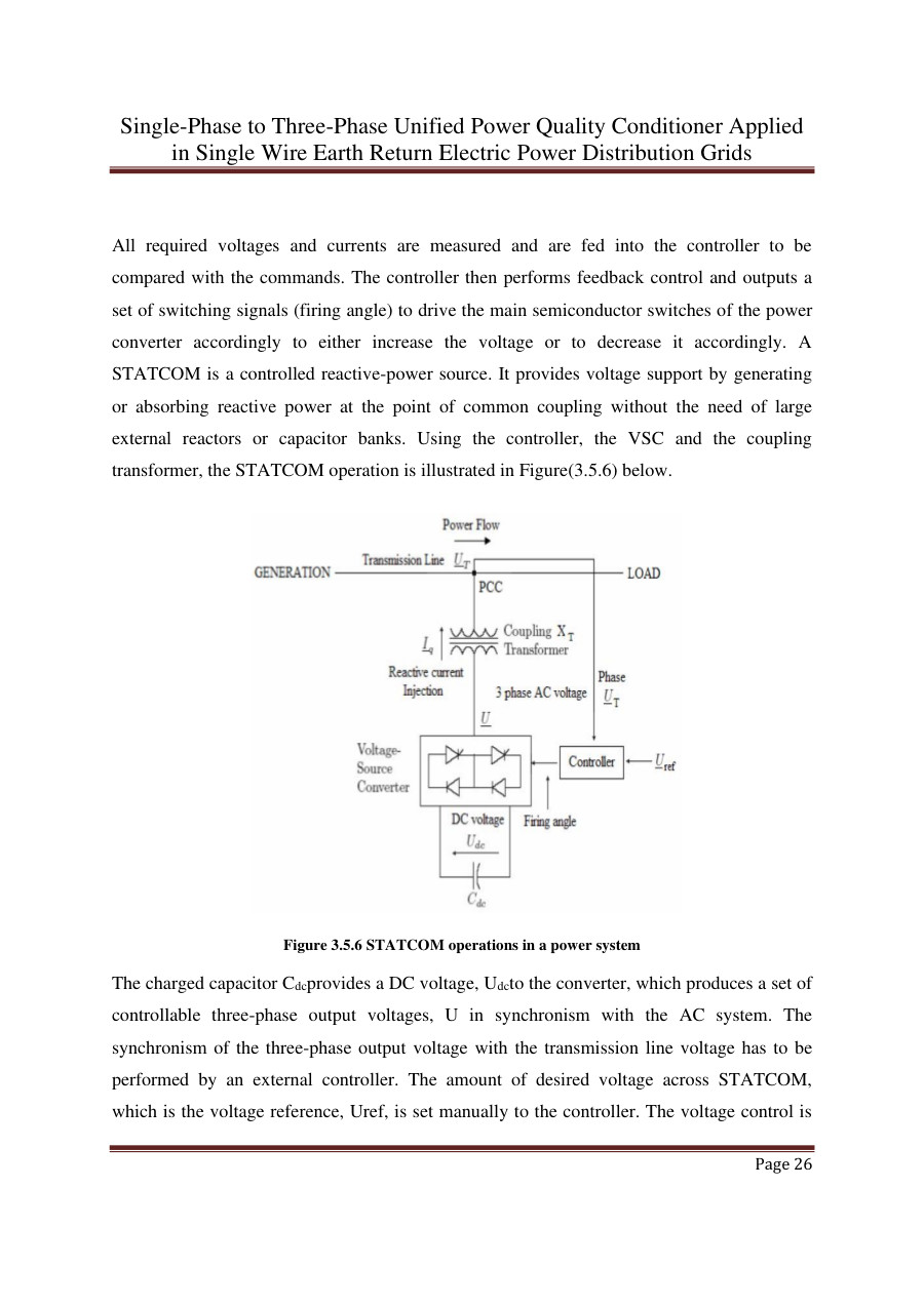 Signle phase to three phase unified power quality conditioner - Notes ...