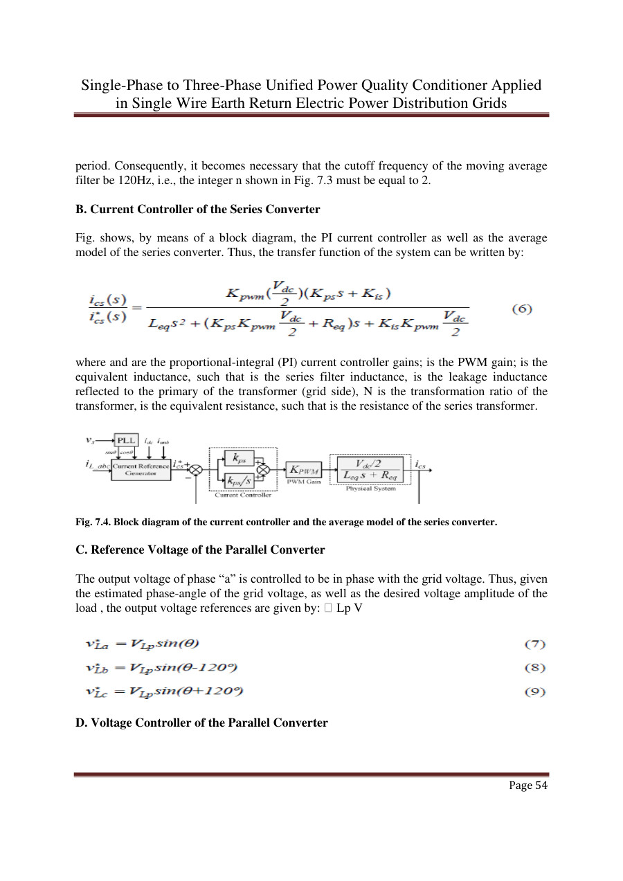 Signle phase to three phase unified power quality conditioner - Notes ...