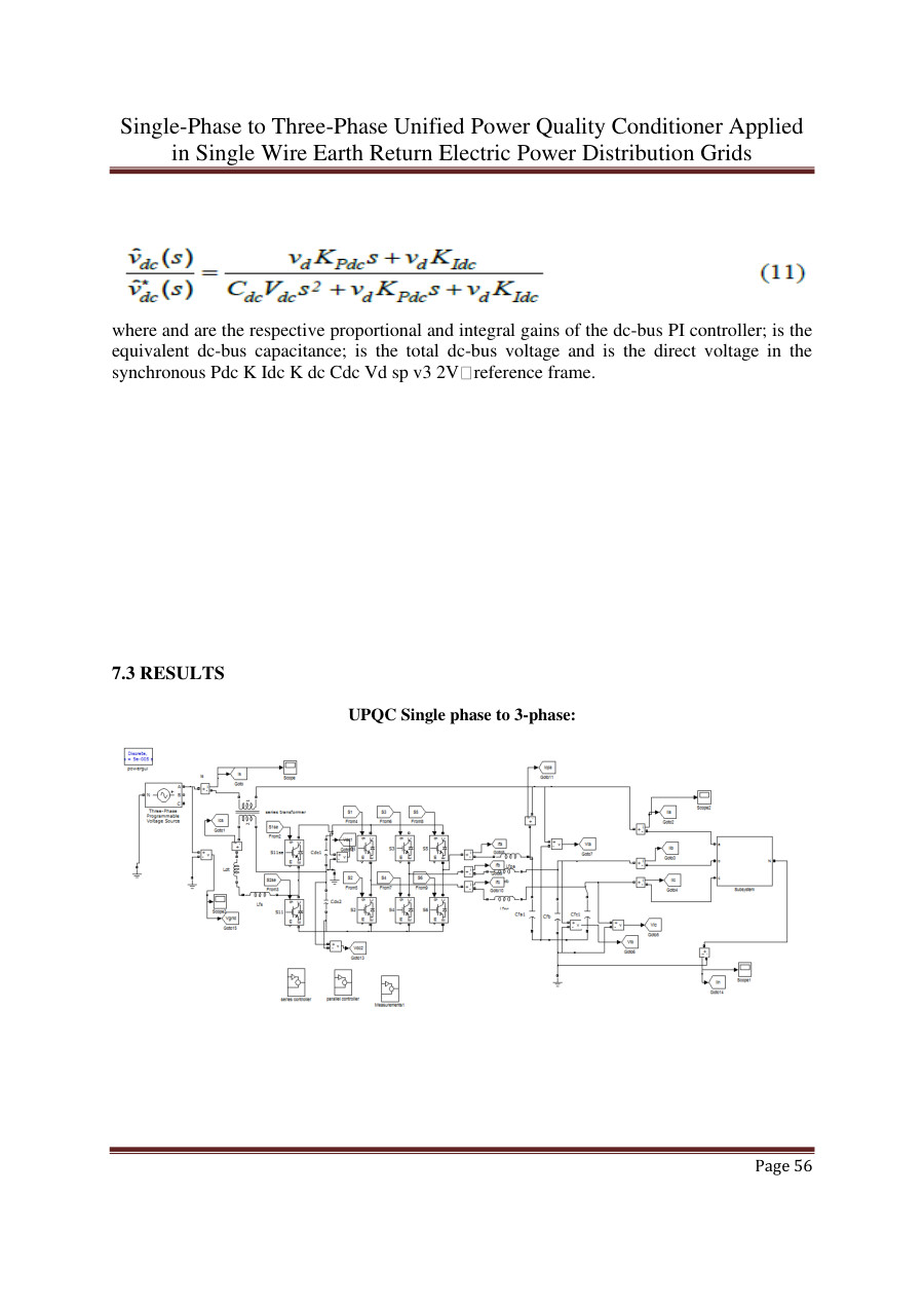 Signle phase to three phase unified power quality conditioner - Notes ...