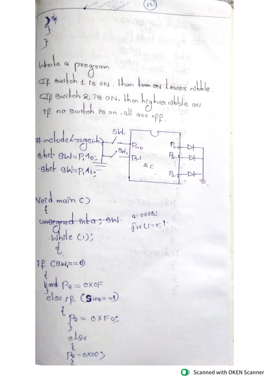 Program to control the LED - Notes - LearnPick India