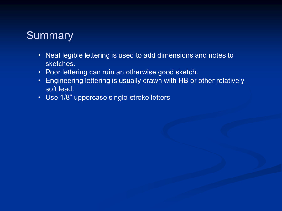 Sketching and Lettering In Engineering Graphics - Notes - LearnPick India