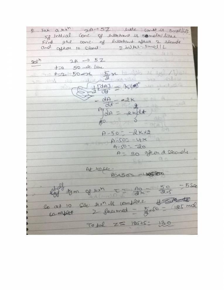 Chemical Kinetics - Notes - LearnPick India