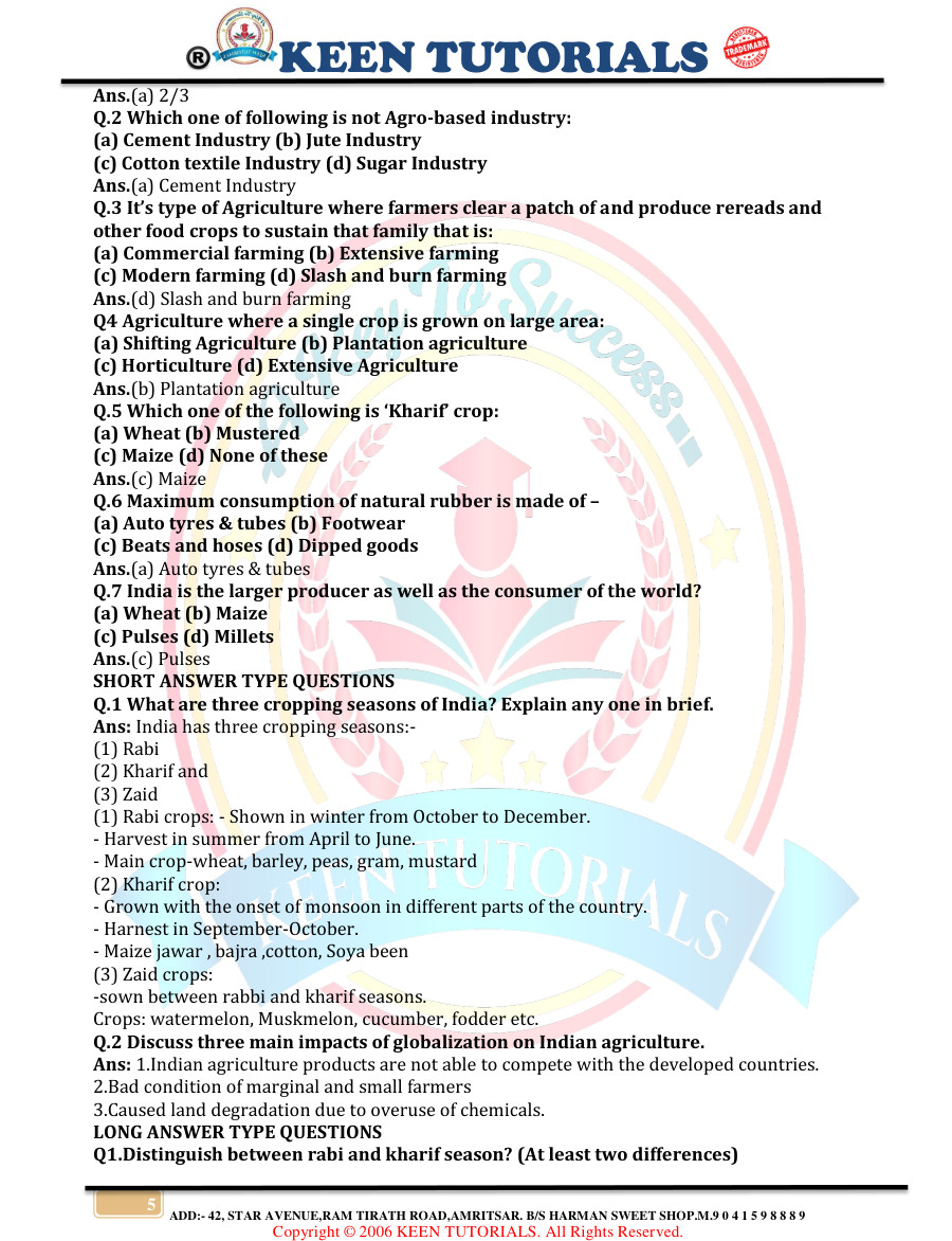 Social Studies Class 10Th Notes - Notes - LearnPick India