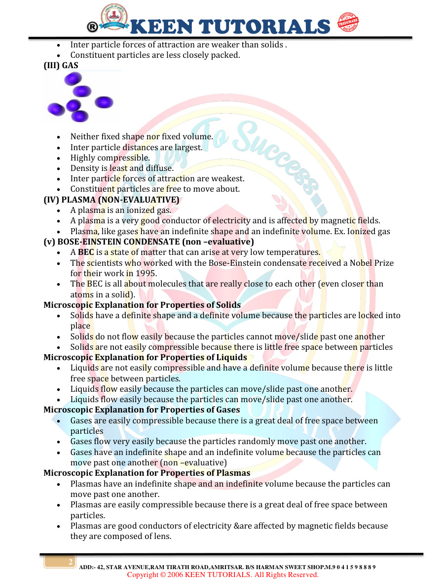 SCIENCE CLASS IX - Notes - LearnPick India