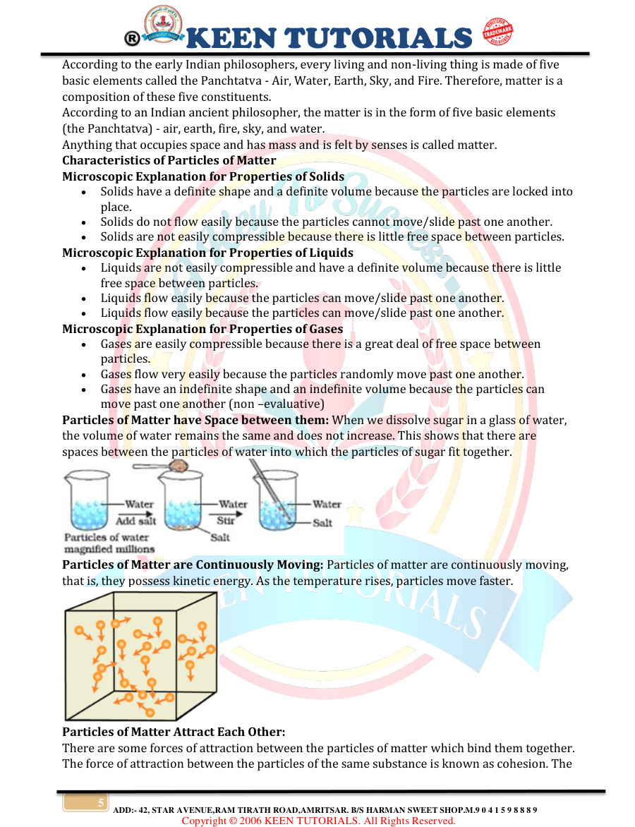 SCIENCE CLASS IX - Notes - LearnPick India