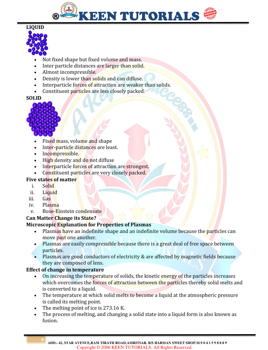 SCIENCE CLASS IX - Notes - LearnPick India