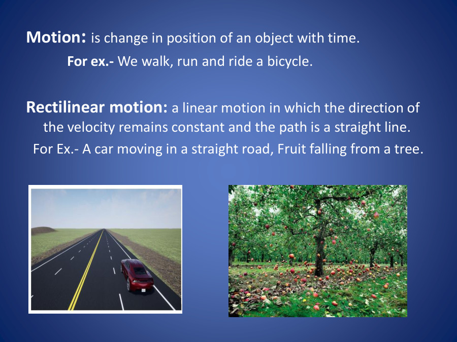 Motion in a straight line - Notes - LearnPick India