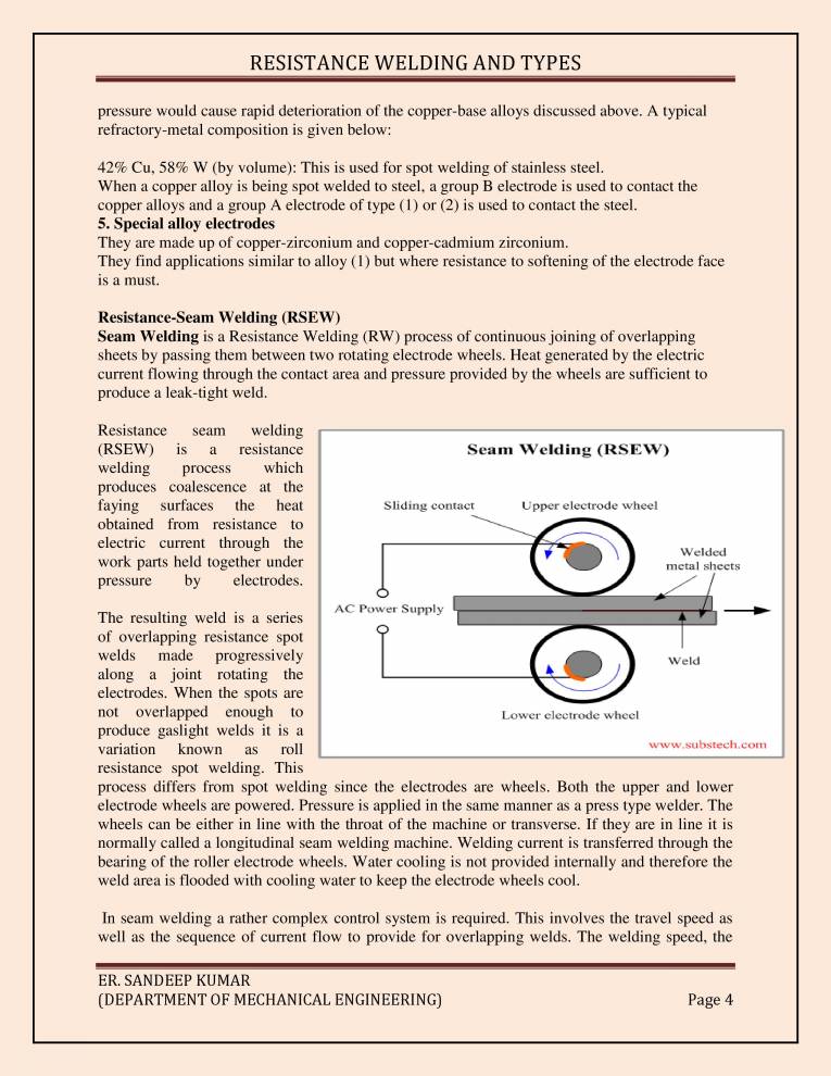 TIG , PAW & Resistance Welding - Notes - LearnPick India