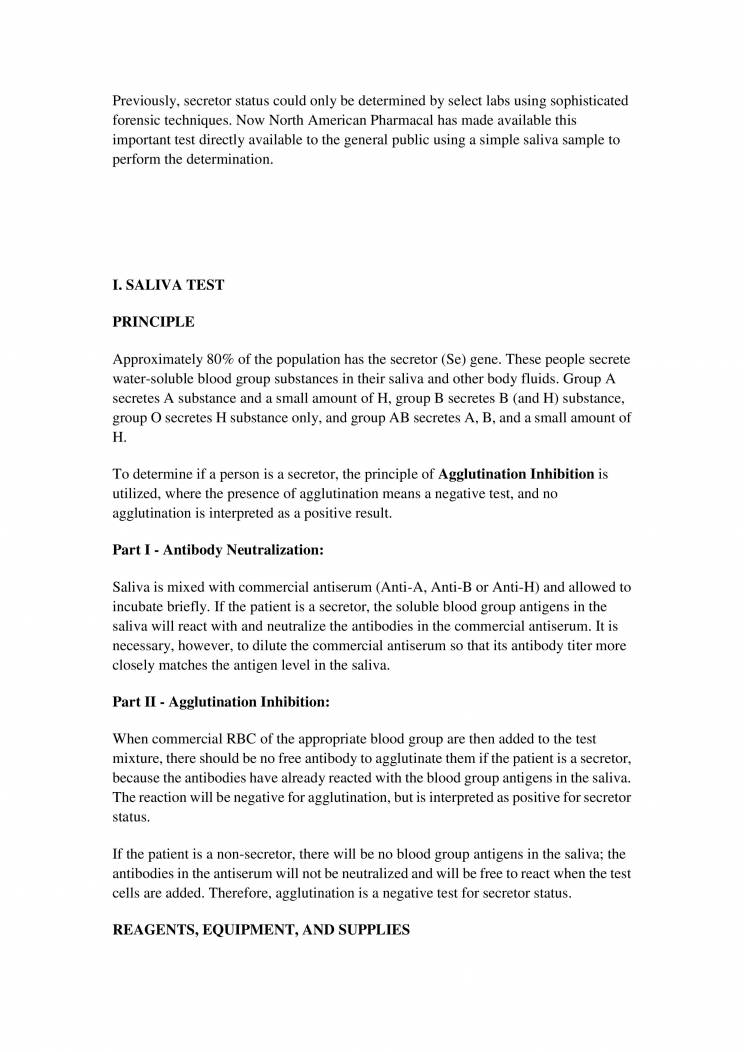 Secretor And Non Secretor Status - Notes - LearnPick India