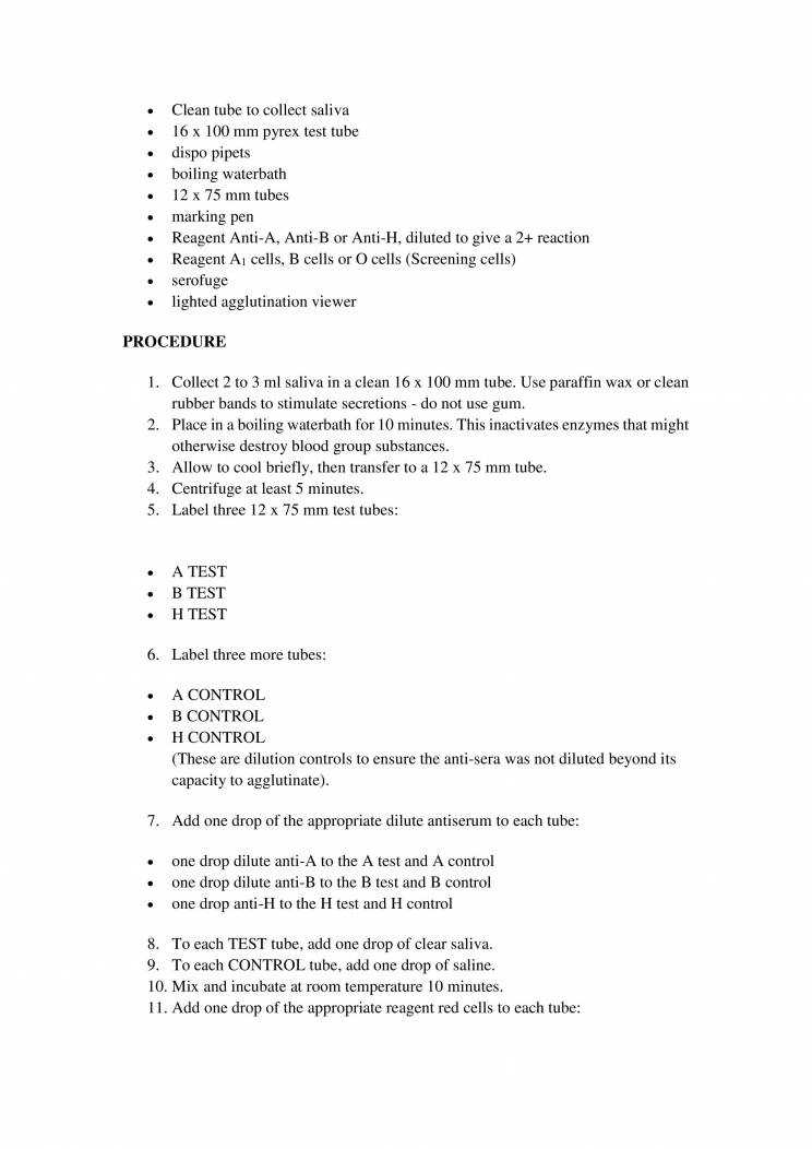 Secretor And Non Secretor Status - Notes - LearnPick India