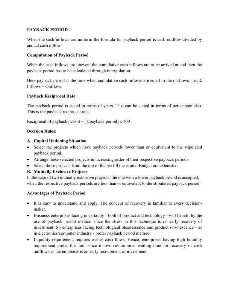 Notes On Financial Management - Notes - LearnPick India